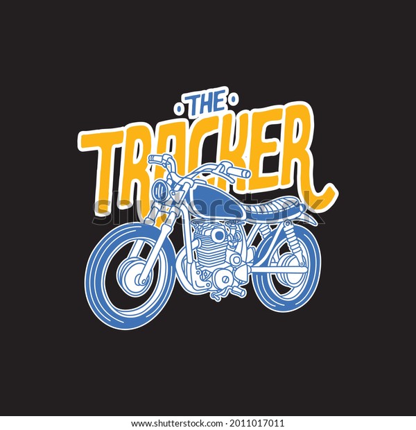 Blue Tracker Bike Vector Illustration Stock Vector (Royalty Free ...