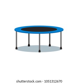 Blue Trampoline Cartoon Style Vector Illustration Stock Vector (Royalty ...