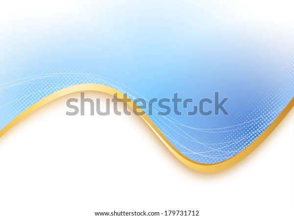 Blue Transparent Background Gold Border Vector: Stock-Vektorgrafik ...