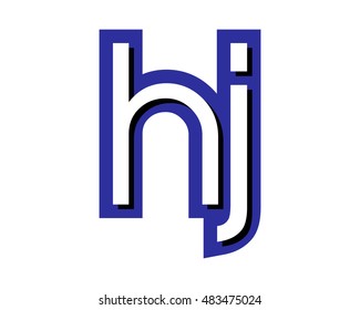 Blue Typography Typography Typeset Logotype Alphabet Stock Vector ...