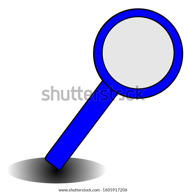 Blue Vector Laboratory Magnifying Glass Stock Vector (Royalty Free ...