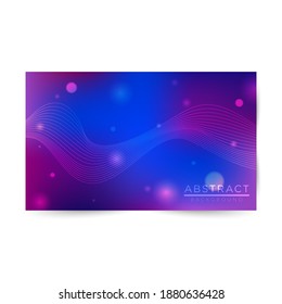 Blue Violet Abstract Background Waves Stock Vector (Royalty Free ...