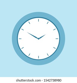 Blue Wall Clock Cartoon Style Isolated Stock Vector (Royalty Free ...