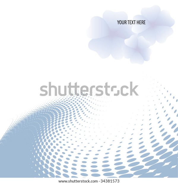 Blue Water Dots Ecological Background Stock Vector (Royalty Free ...