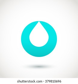 Blue Water Drop Logo Vector Stock Vector (Royalty Free) 379810696 ...