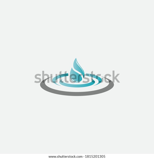 Blue Water Drop Splash Logo Font Stock Vector (Royalty Free) 1815201305 ...