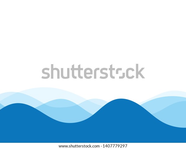 Blue Water Line Wave Abstract Background Stock Vector (Royalty Free ...