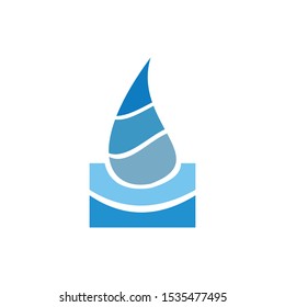 Blue Water Logo Illustration Vector Stock Vector (Royalty Free ...