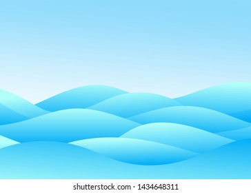 Blue Water Wave Concept Abstract Background Stock Vector (Royalty Free ...