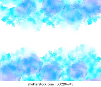 Blue Watercolor Splash Background Stock Vector (Royalty Free) 500204743 ...
