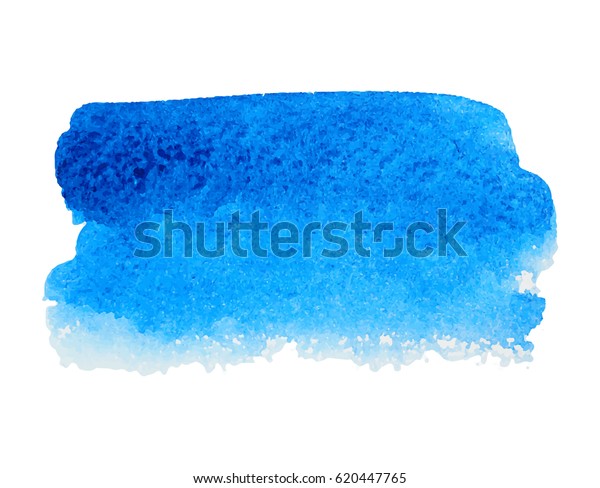Blue Watercolor Splash Vector Illustration Isolated Stock Vector ...