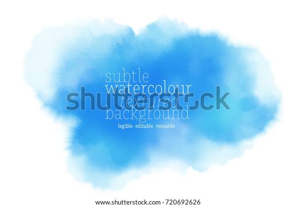 Blue Watercolor Splotch Stock Vector (Royalty Free) 720692626