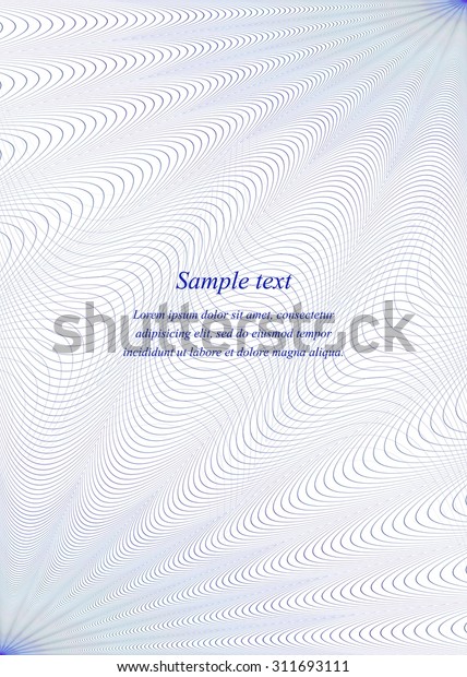Blue Watermark Page Design Template Stock Vector (Royalty Free) 311693111