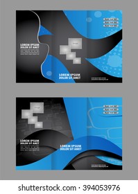 Blue Wave Brochure Template Stock Vector (Royalty Free) 394053976 ...