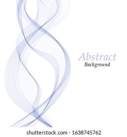 Blue Wave Vector Illustration Abstract Layout Stock Vector (Royalty ...