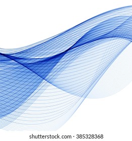 Beautiful Blue Lines On Blue Background Stock Vector (Royalty Free ...