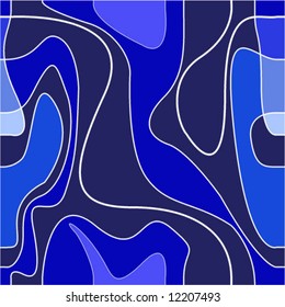 Blue Wavy Design Seamless Tile Pattern Stock Vector (Royalty Free ...