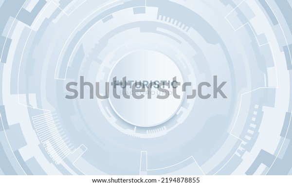 Blue White Abstract Technology Background Stock Vector (Royalty Free ...