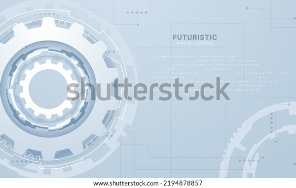 Blue White Abstract Technology Background Stock Vector (Royalty Free ...