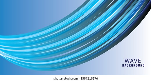 Blue White Abstract Wavy Background Stock Vector (Royalty Free ...