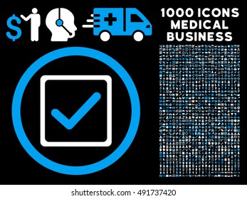 Blue White Checkbox Vector Bicolor Rounded Stock Vector (Royalty Free ...