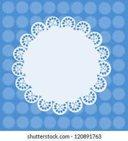 Blue White Frame On Texture Background Stock Vector (Royalty Free ...