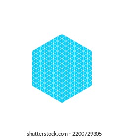 Blue White Isometric Cube Graphic Logo Stock Vector (Royalty Free ...