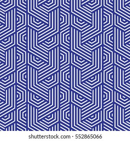 Blue White Patternbackground Line Geometricmodern Stylish Stock Vector ...