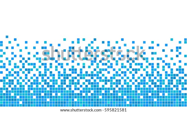 Blue White Pixel Background Abstract Digital Stock Vector (Royalty Free ...