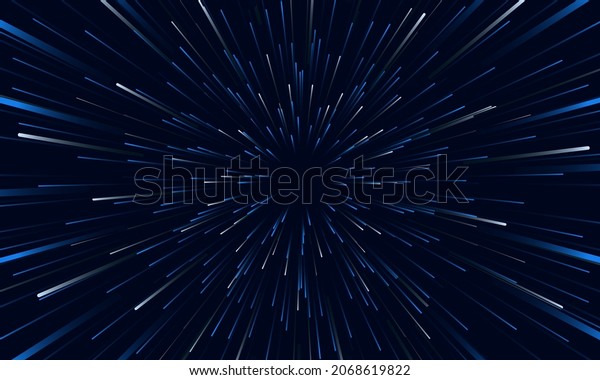 Blue White Speed Lights Abstract Background Stock Vector (Royalty Free ...