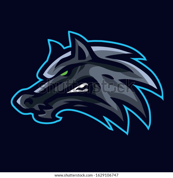 Blue Wolves E Sport Logo Stock Vector (Royalty Free) 1629106747 ...