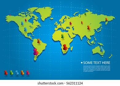 World Map Transportation Vector Flats Stock Vector (Royalty Free) 203524324