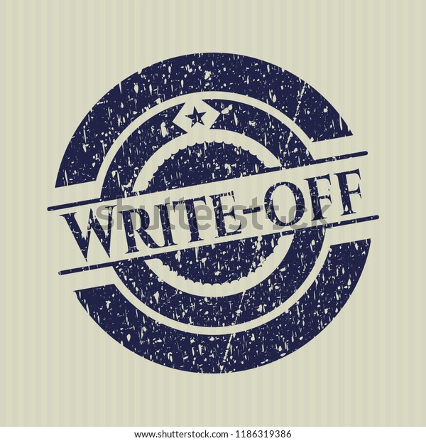 Blue Writeoff Distressed Rubber Grunge Texture Stock Vector (Royalty ...