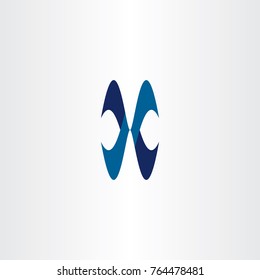 Vektor Stok Blue X Logo Icon Letter Symbol (Tanpa Royalti) 764478481 ...