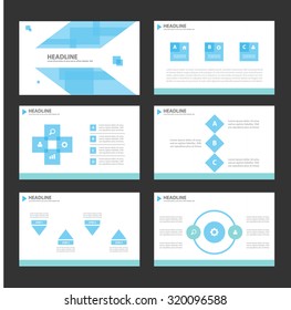 Blue Yellow Infographic Elements Presentation Templatebackground ...
