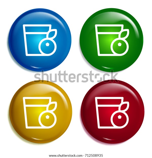 Blueberry Multi Color Gradient Glossy Badge Stock Vector (Royalty Free ...