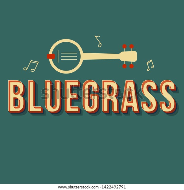 Bluegrass Vintage 3d Vector Lettering Retro Stock Vector (Royalty Free ...