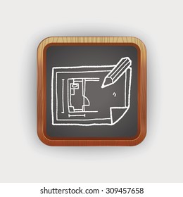 Blueprint Doodle Stock Vector (Royalty Free) 309457658 | Shutterstock