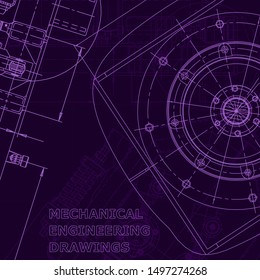 Blueprint Scheme Plan Sketch Technical Illustrations Stock Vector ...