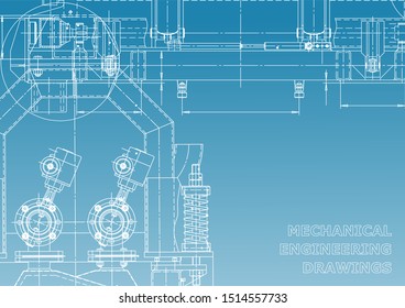 Blueprint Sketch Vector Engineering Illustration Cover Stock Vector ...