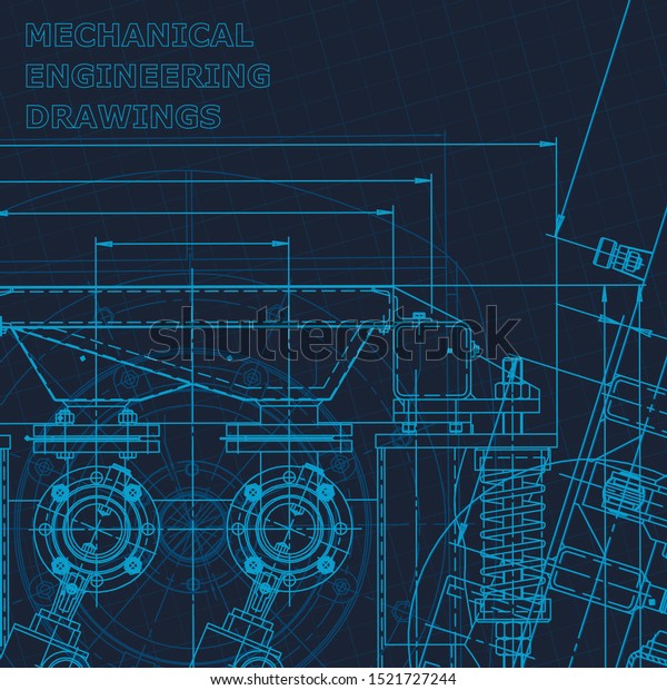 Blueprint Technical Cyberspace Backgrounds Machinebuilding Industry ...