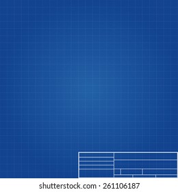 Blank Blueprint Paper Drafting Drawing Sheet Stock Vector (Royalty Free ...