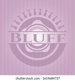 Bluff Retro Style Pink Emblem Vector Stock Vector (Royalty Free ...