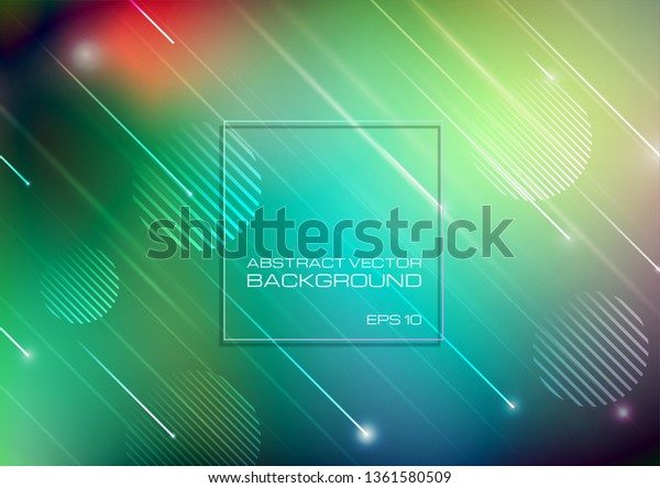 Blurred Abstract Colors Background Geometric Shapes Stock Vector ...