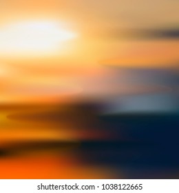 Blurred Backgrounds Vector Blurred Sunset Sunrise Stock Vector (Royalty ...