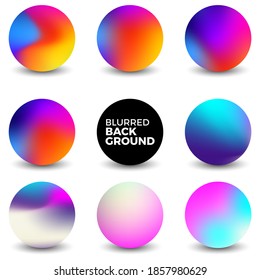 Blurred Circle Backgrounds Modern Abstract Color Stock Vector (Royalty ...