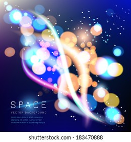 Blurry Abstract Colorful Space Background Eps10 Stock Vector (Royalty ...