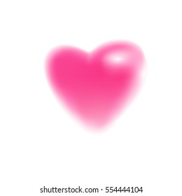 Blurry Heart Symbol Vector Illustration Icon Stock Vector (Royalty Free ...