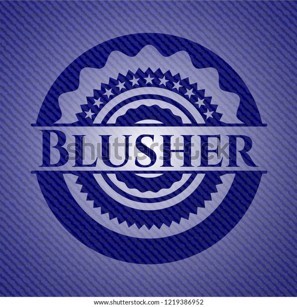 Blusher Emblem Jean Texture Stock Vector (Royalty Free) 1219386952 ...