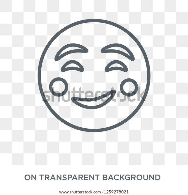 Blushing Emoji Icon Blushing Emoji Design Stock Vector (Royalty Free ...